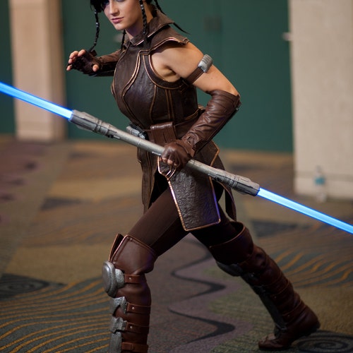 Custom Leather Costume Based on Satele Shan From the Old - Etsy