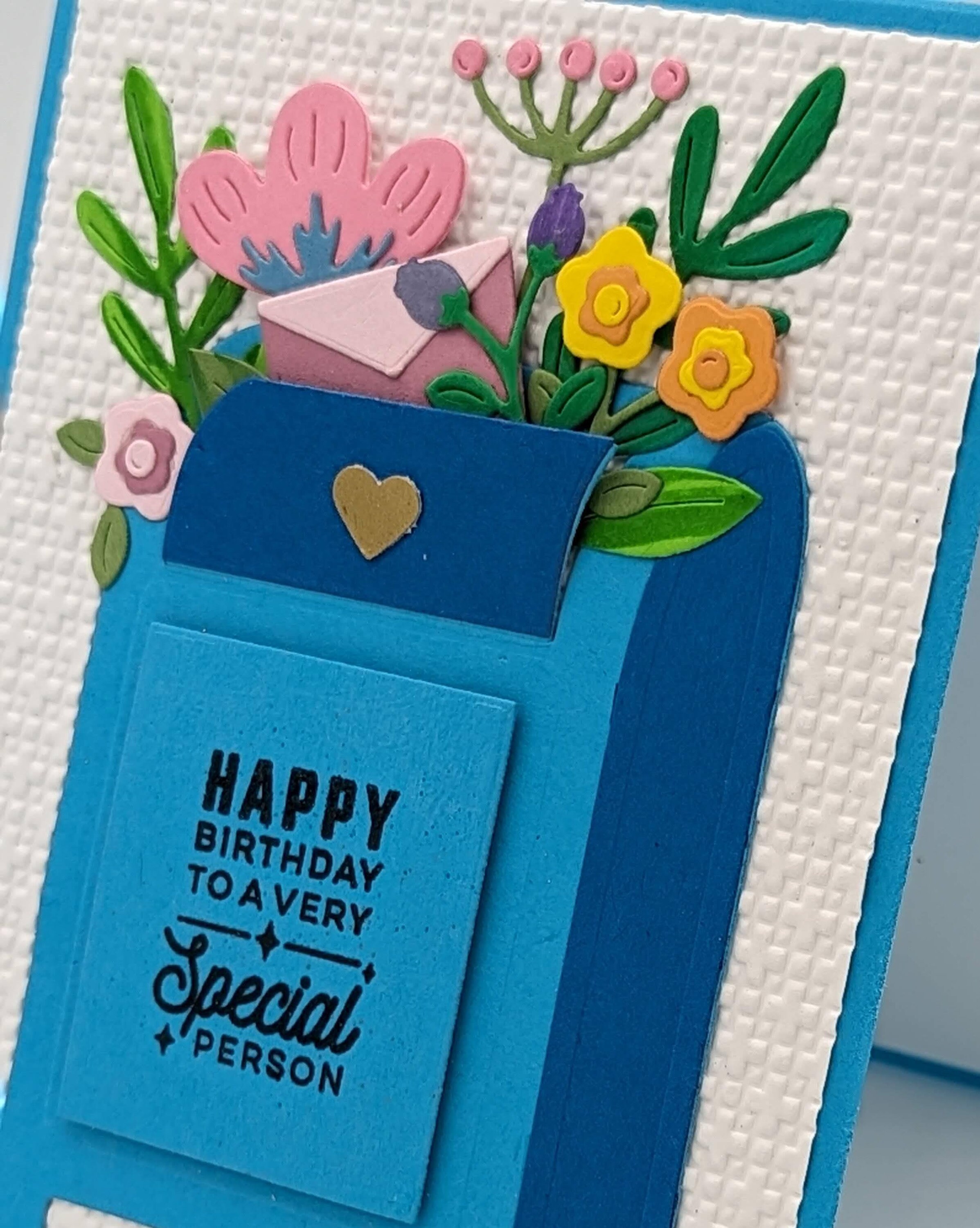 Mailbox Birthday Card Happy Birthday Flowers Postal Letters - Etsy