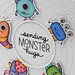 Monster Hugs Card, Birthday Card for Children, Cute Aliens Thinking of ...