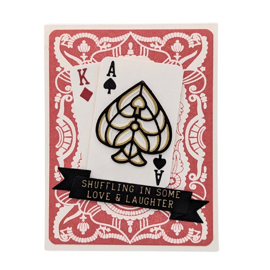 Fun and Games Card, Ace of Spades Blank Card, Playing Cards, Poker ...
