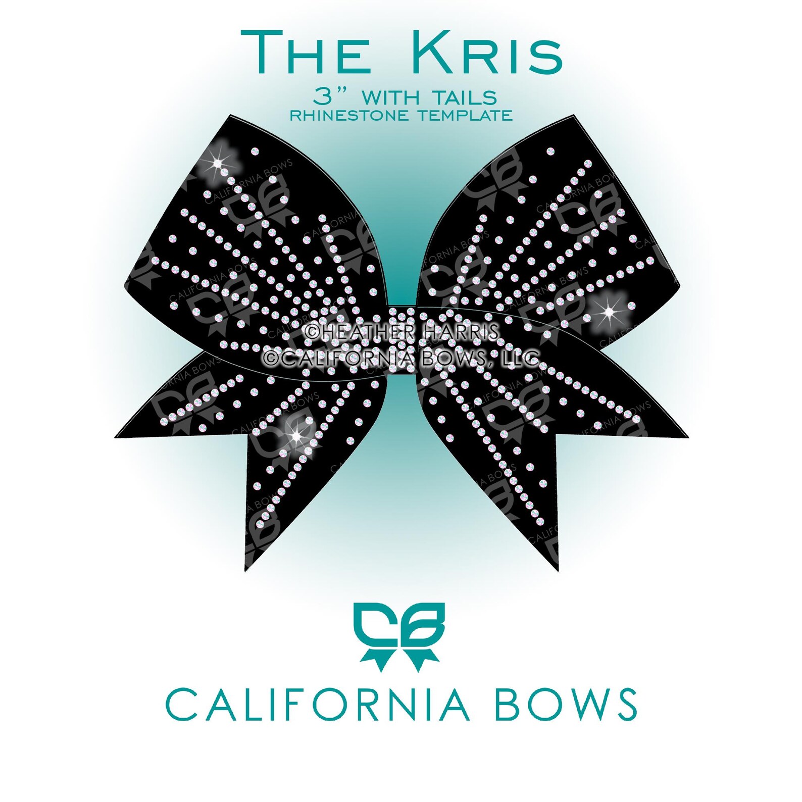 Kris 3" Cheer Bow Rhinestone Template Download - Etsy
