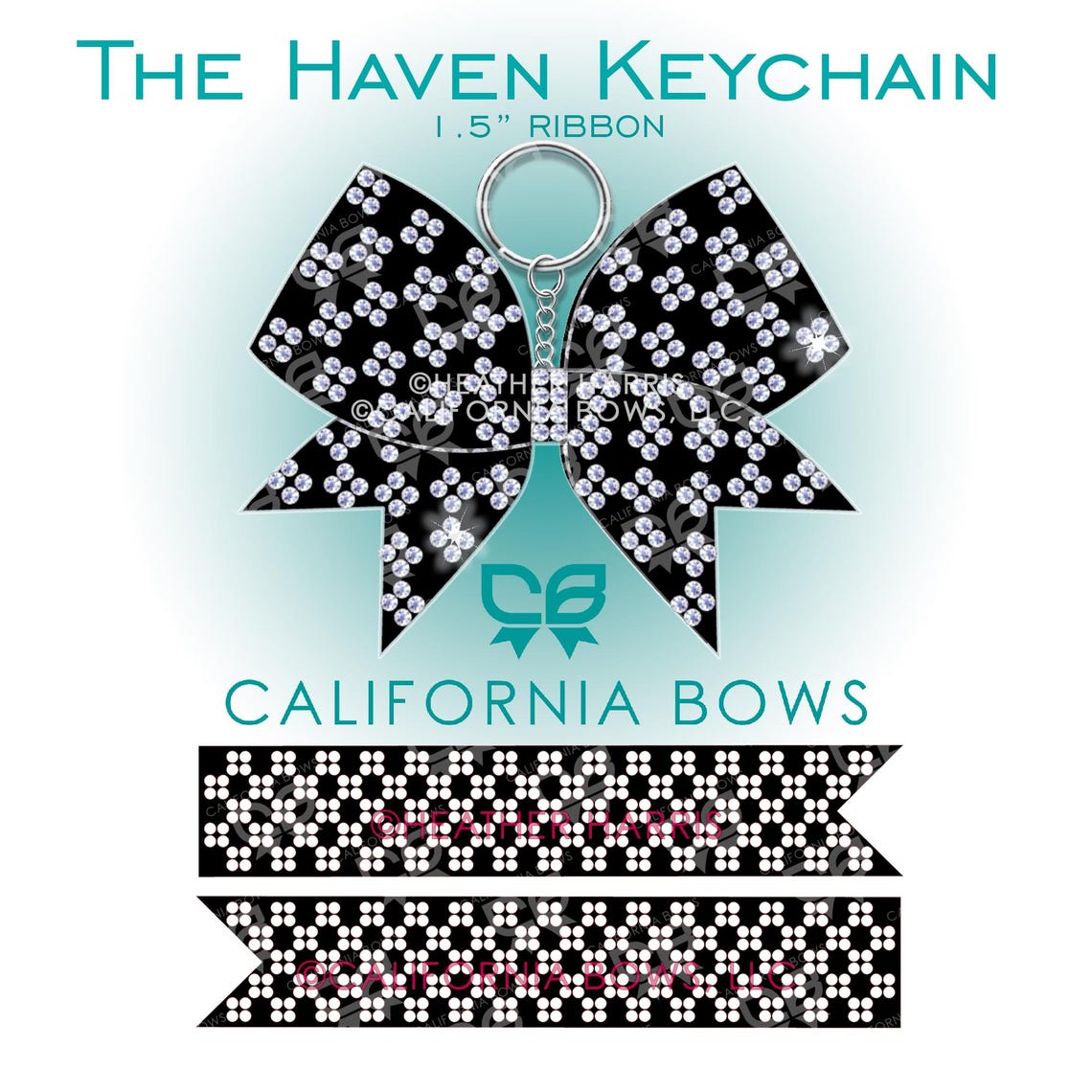 Haven Keychain Cheer Bow Rhinestone Template Download - Etsy