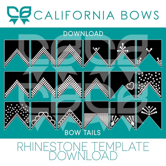 18 Cheer Bow Templates for Tails SVG JPG PDF - Etsy UK