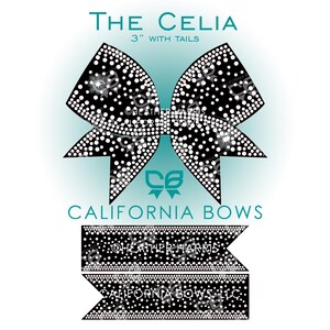Celia 3" Cheer Bow Rhinestone Template Download - Etsy