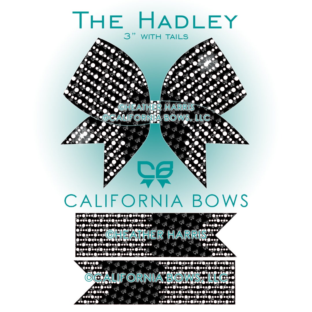 Hadley 3" Cheer Bow Rhinestone Template Download - Etsy