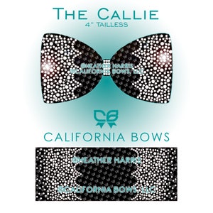 Callie 4" Cheer Bow Rhinestone Tailless Template Download - Etsy