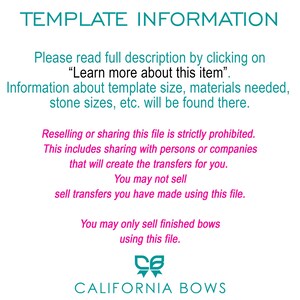 Celia 3" Cheer Bow Rhinestone Template Download - Etsy