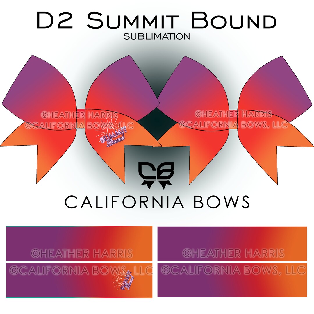 D2 Summit Bound Cheer Bow Design Sublimation Download PNG - Etsy