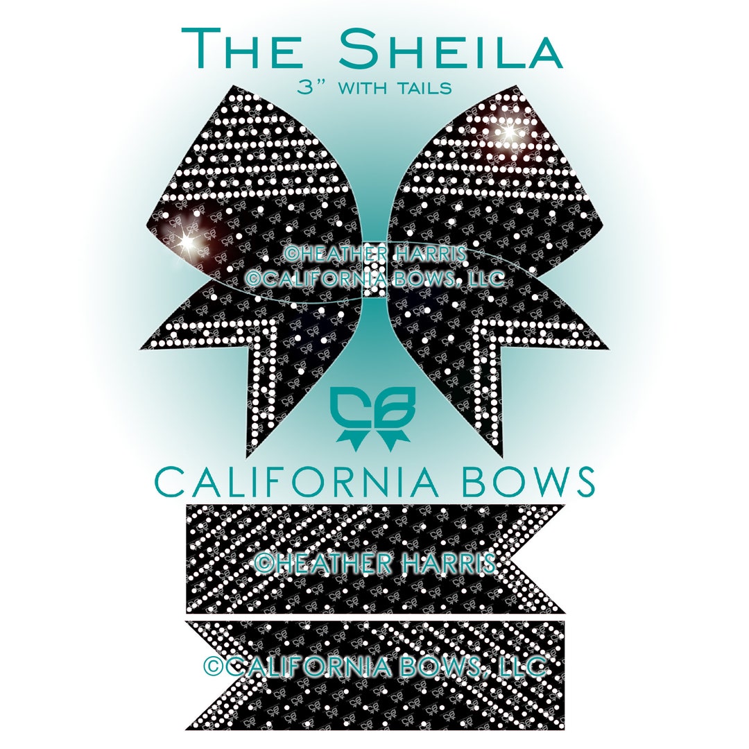 Sheila 3" Cheer Bow Rhinestone Template Download - Etsy