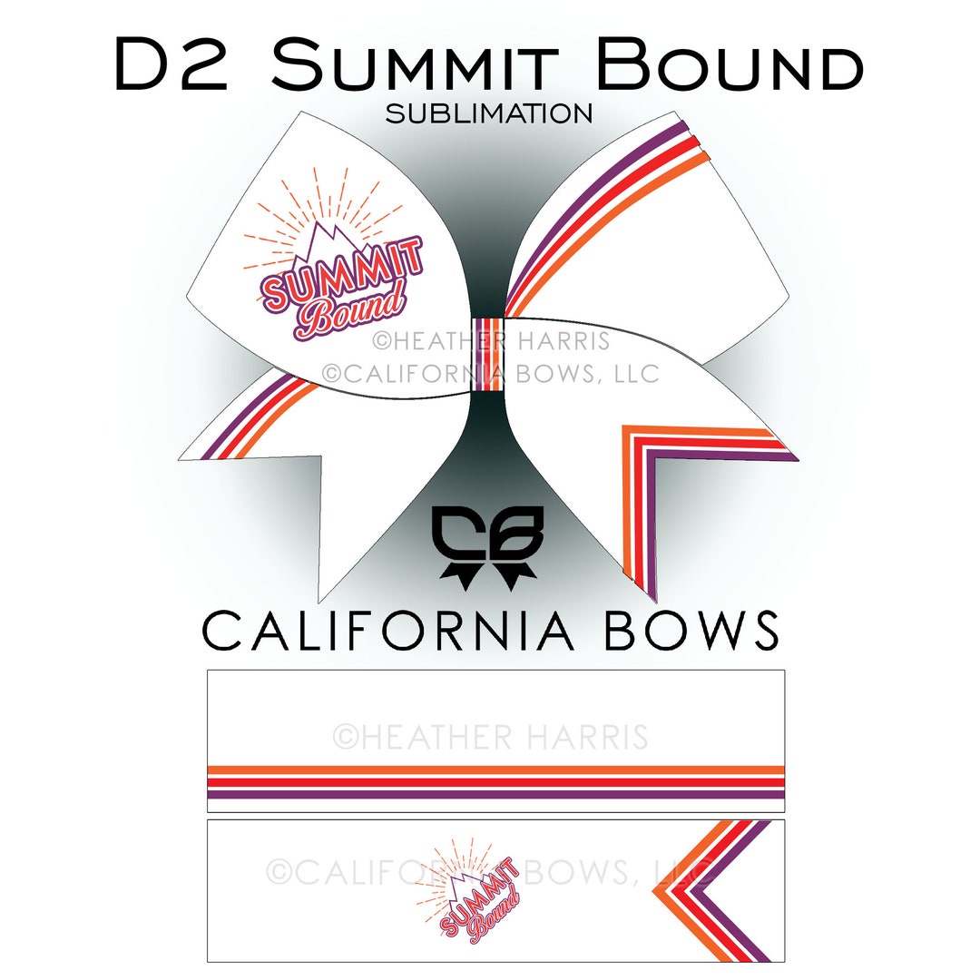D2 Summit Bound Cheer Bow Design Sublimation Download PNG - Etsy
