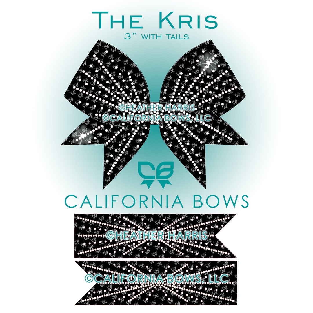 Kris 3" Cheer Bow Rhinestone Template Download - Etsy