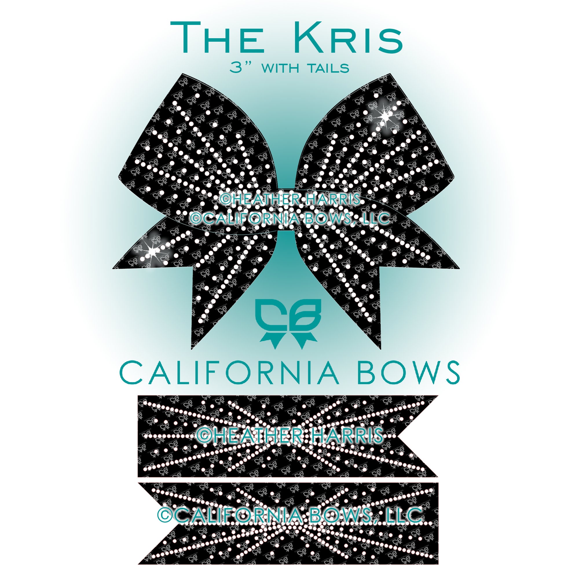 Kris 3" Cheer Bow Rhinestone Template Download - Etsy