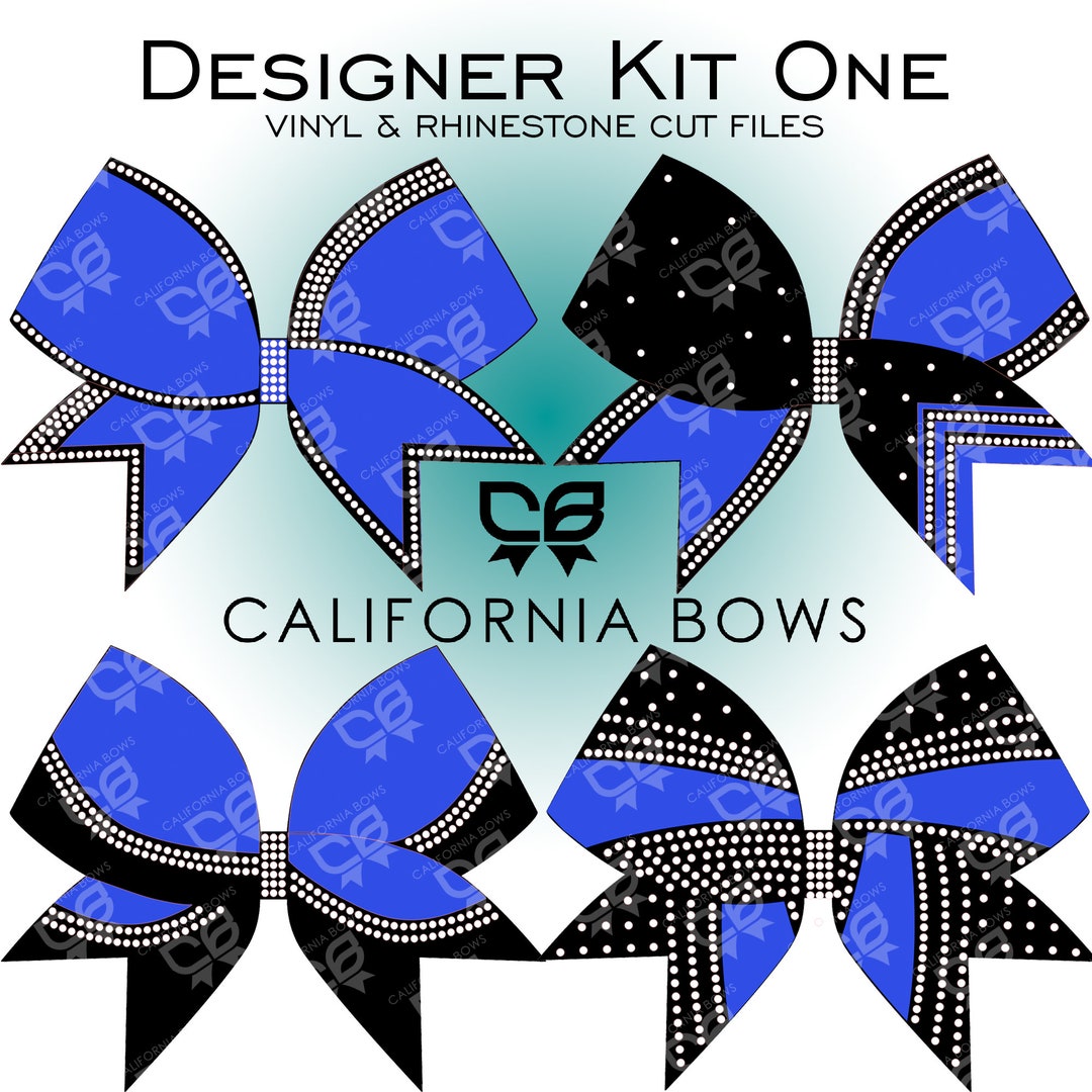 Vinyl Rhinestone Cheer Bow 3" Cheer Bow Template Download - Etsy