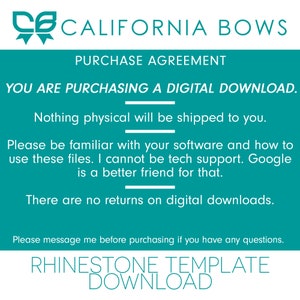 Brynn 3 Cheer Bow Rhinestone Template SVG DXF Silhouette - Etsy