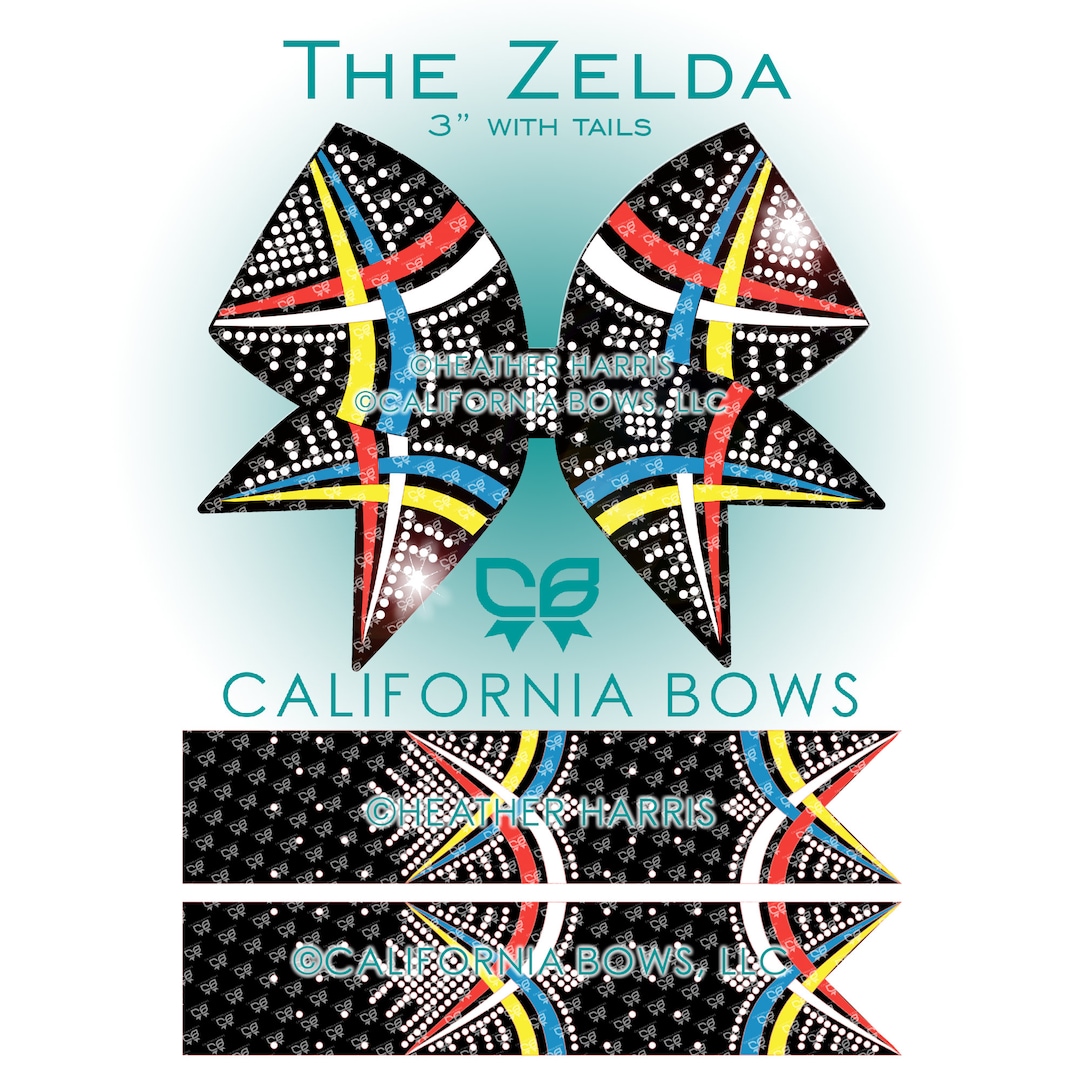 Vinyl Rhinestone Cheer Bow Rhinestone Tailless Template DXF SVG ...