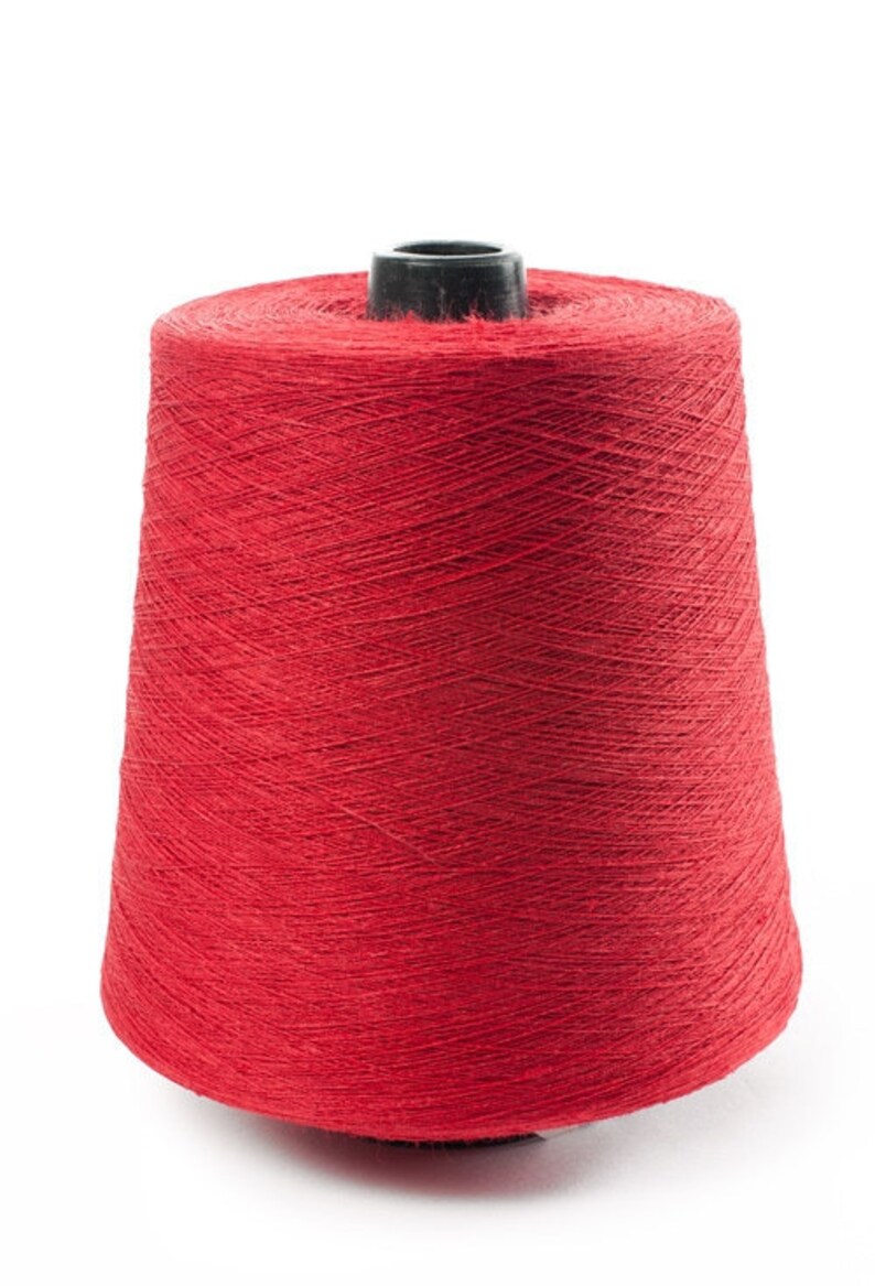 1 Kg/ 35oz 100% LINEN YARN, Red Color Linen Yarn, High Quality Linen ...