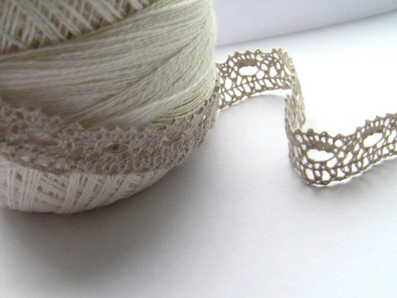 100% LINEN LACE TRIM, 3m/3,3 Yards, Natural Linen Lace - Etsy