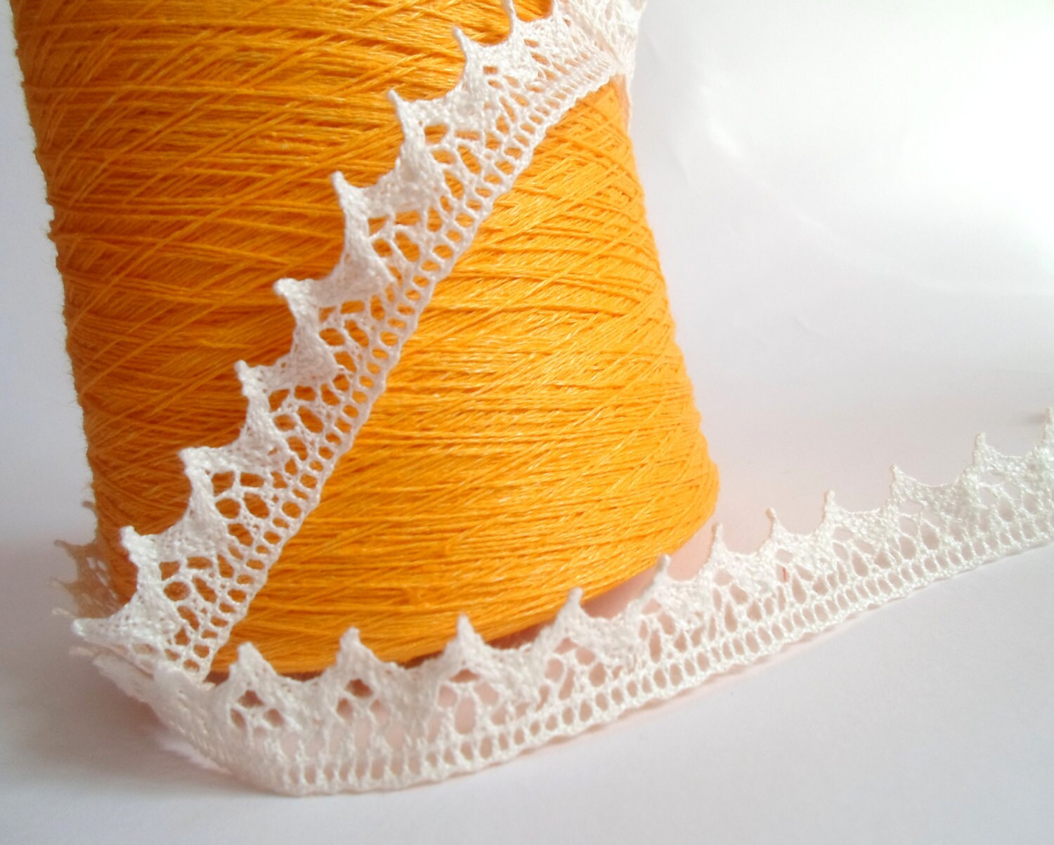 100% Linen Lace Trim, 5m/5,5 Yards, White Color Linen Lace - Etsy