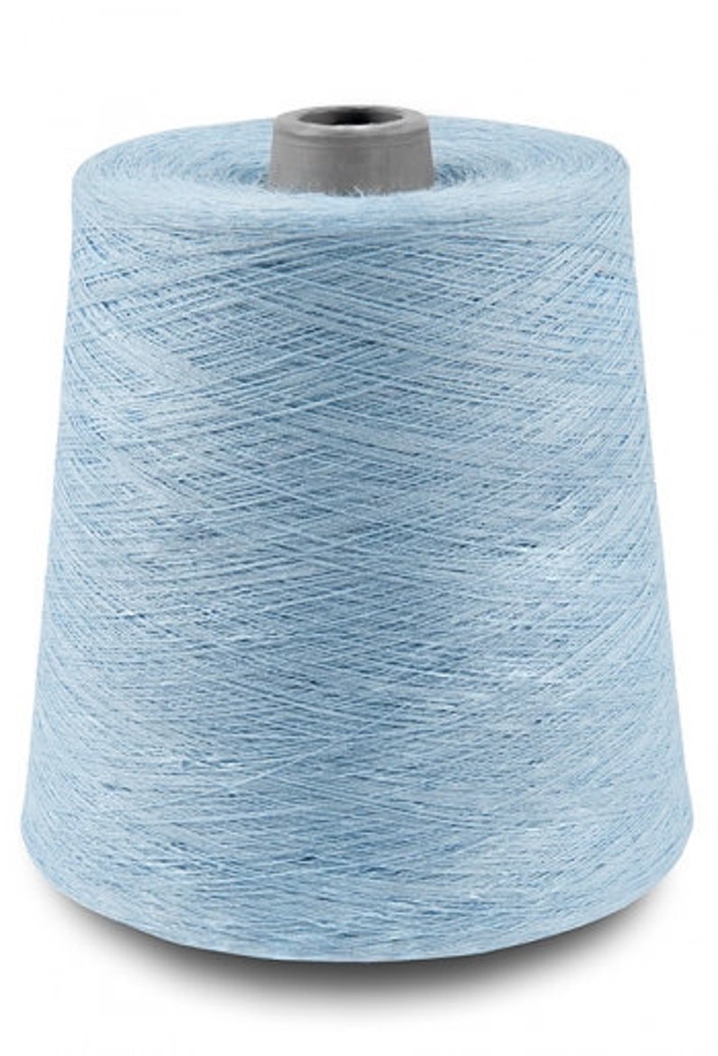 1 Kg/ 35oz 100% LINEN YARN, Pastel Blue Color Linen Yarns, Linen Yarn ...