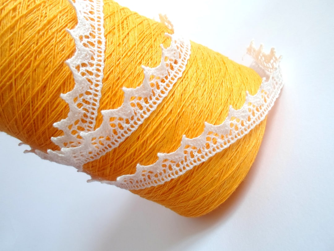 100% Linen Lace Trim, 5m/5,5 Yards, White Color Linen Lace - Etsy