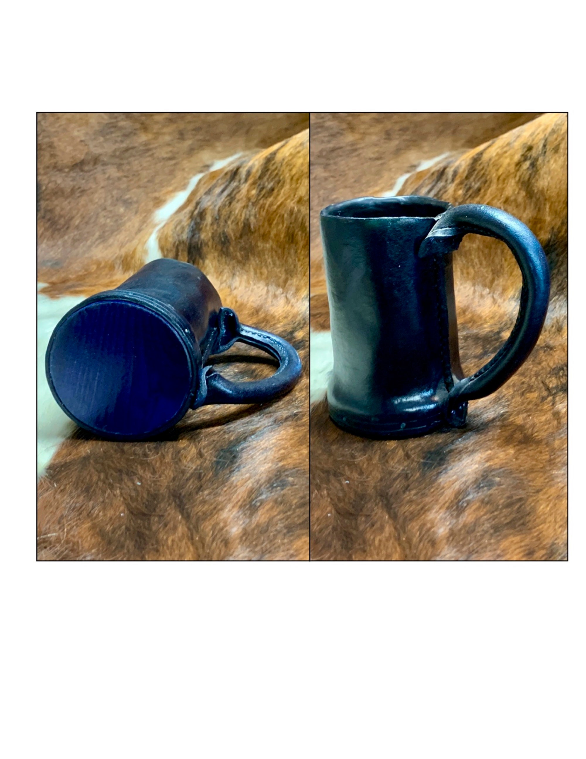 Blackjack, Leather Tankard, Leather Mug, Heat-safe Leather Mug ...