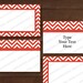 Editable Red and White Chevron Buffet Cards | Printable Folded Tent ...