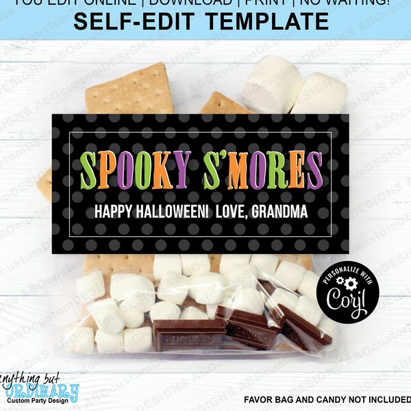 Smores Treat Bag - Etsy