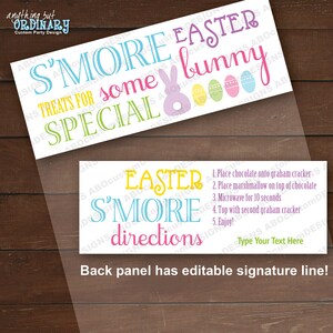 S'more Easter Treats Bag Toppers Printable Easter Bunny | Etsy