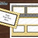 Printable Gold and Black Label Cards | Editable Chevron Favor Tags ...