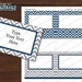 Navy and Gray Label Cards | Editable Chevron Favor Tags | INSTANT ...