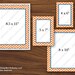 Editable Party Signs Printable Chevron Wall Signs in Orange - Etsy