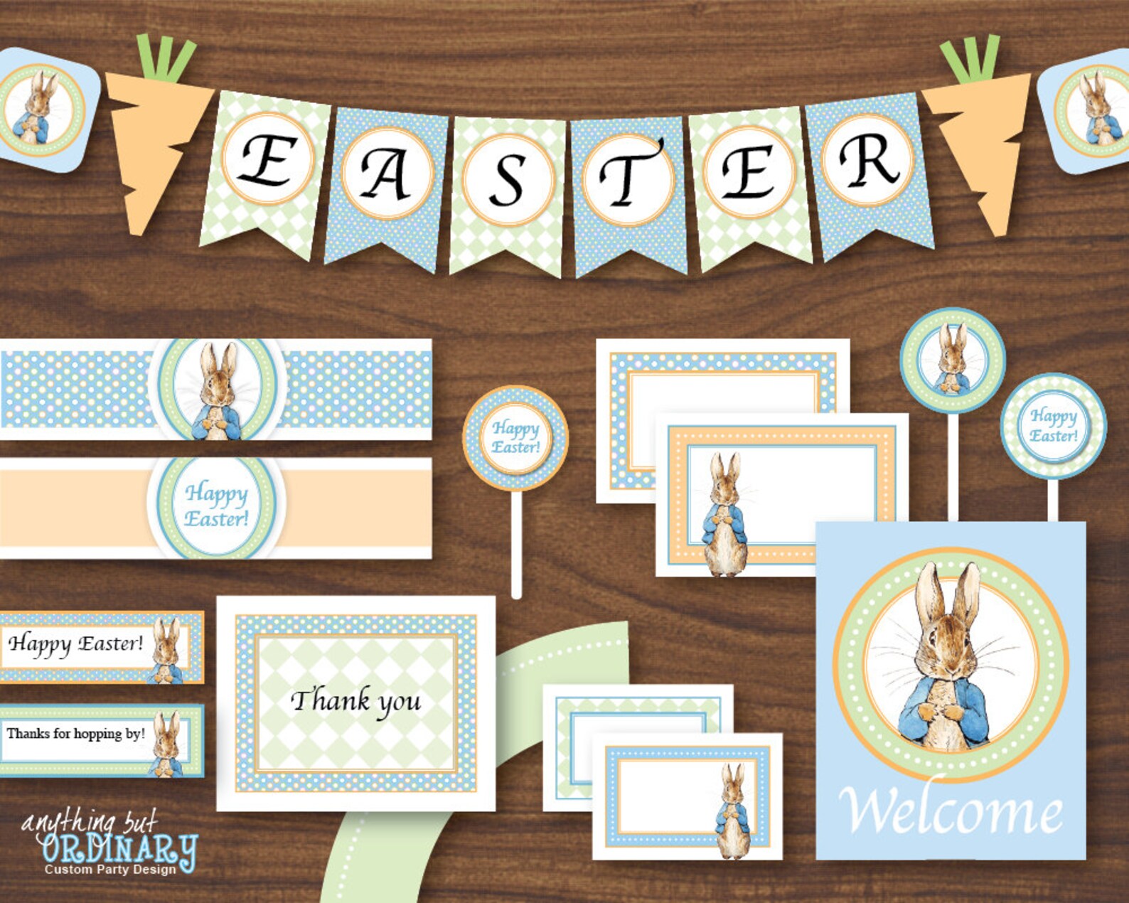 Peter Rabbit Easter Decorations INSTANT DOWNLOAD DIY | Etsy