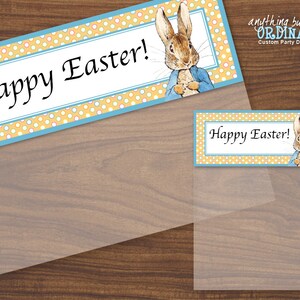 Happy Easter Bagtoppers, Peter Rabbit DIY Bag Topper Labels, Printable ...