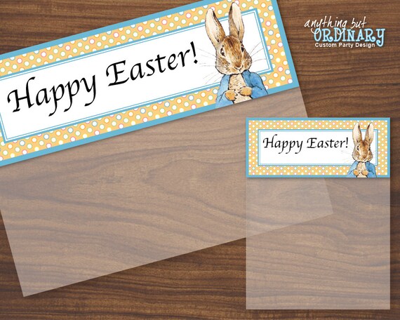Happy Easter Bagtoppers Peter Rabbit DIY Bag Topper Labels | Etsy