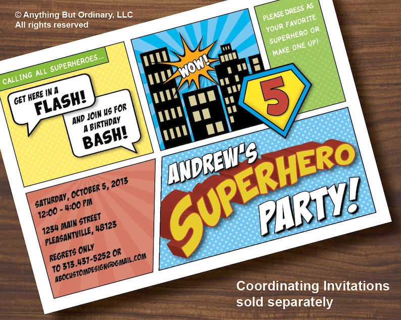 PERSONALIZED Superhero Birthday Banner DIY Printable Digital - Etsy