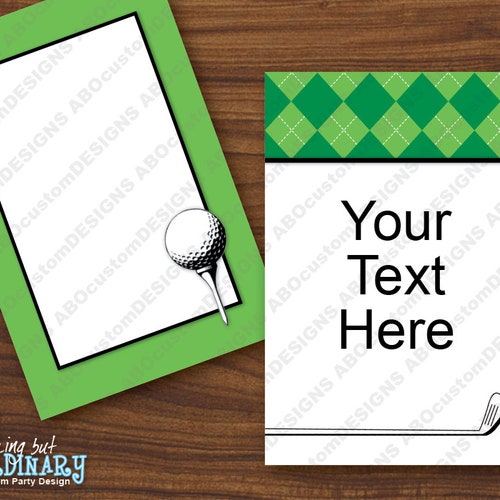 Golf Editable Party Signs Printable Golf Partee Wall Signs - Etsy