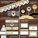Printable Gold and Black Label Cards Editable Chevron Favor Tags ...