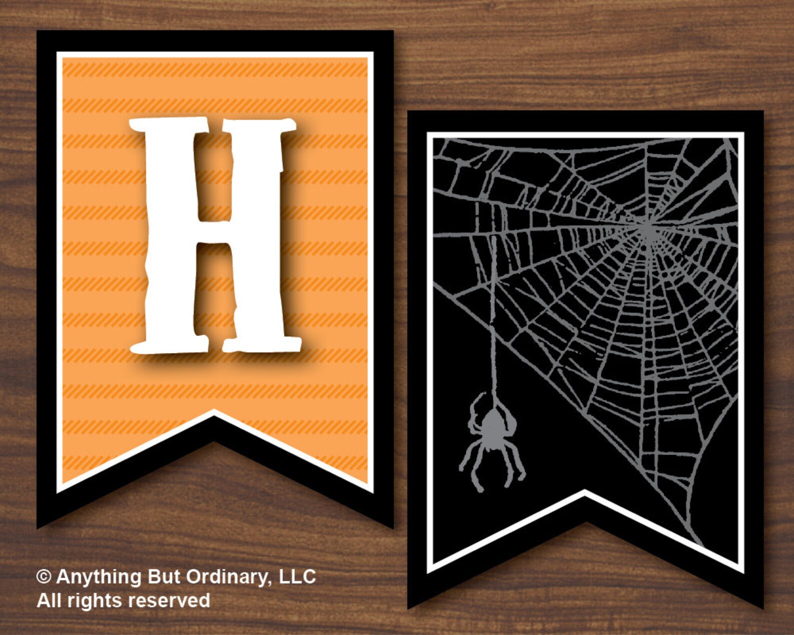 DIY Happy Halloween Banner From Dress Scary Collection in - Etsy