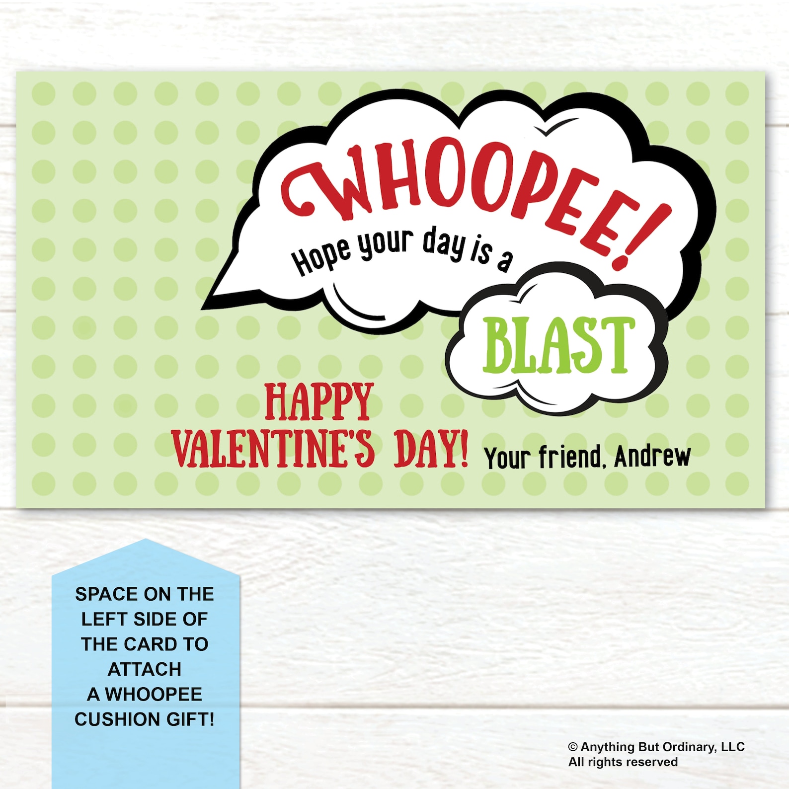 EDITABLE Whoopee Cushion Valentines | Printable Whoopee Cushion Holder ...