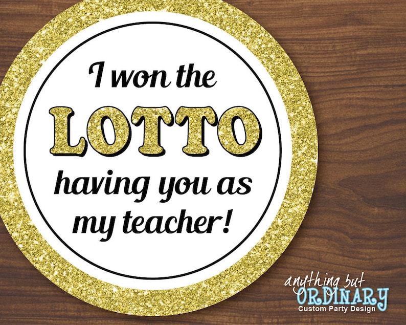 Won the Lotto Gift Tags Printable Favor Labels for - Etsy