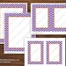 Printable Orange and Purple Chevron Signs, Editable Party Signs ...