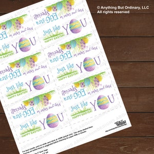 Eggstra Special Easter Bag Toppers | Printable Easter Egg Favor Labels ...
