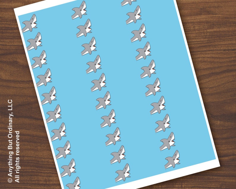 EDITABLE Shark Bite Address Labels Avery Compatible Shark - Etsy