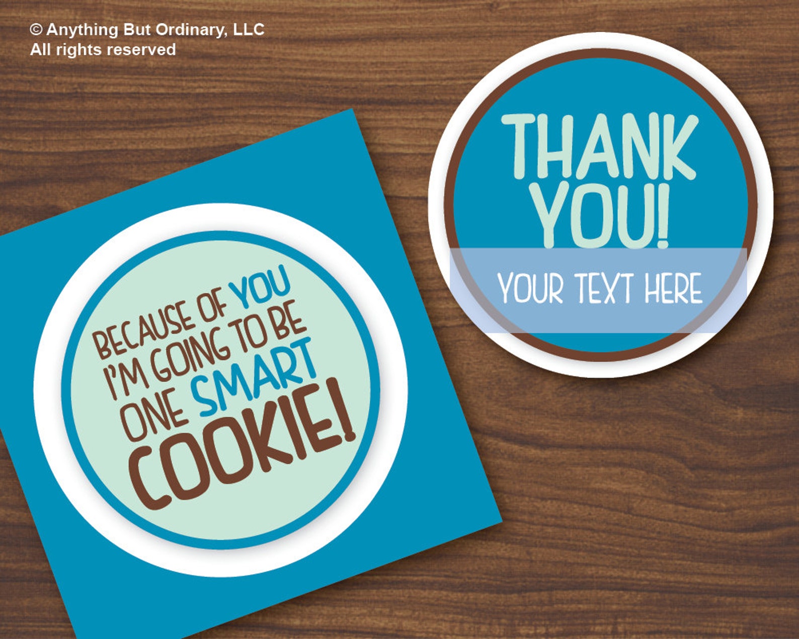 Smart Cookie Gift Tags New School Year Teacher Gift DIY - Etsy