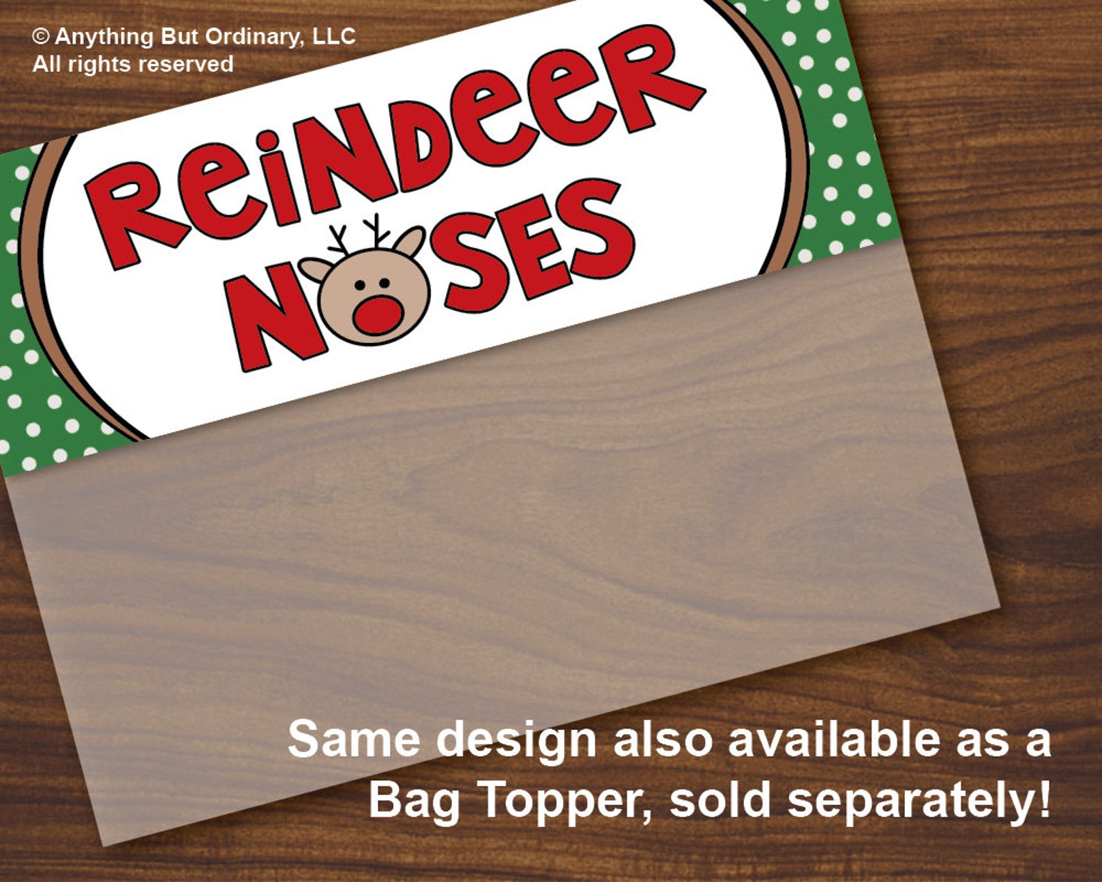Reindeer Noses Gift Tags Printable Christmas Favor Tags - Etsy