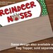 Reindeer Noses Gift Tags, Printable Christmas Favor Tags, Editable ...