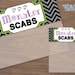 Monster Scabs Bagtoppers, Editable Halloween Treat Bag Labels, INSTANT ...