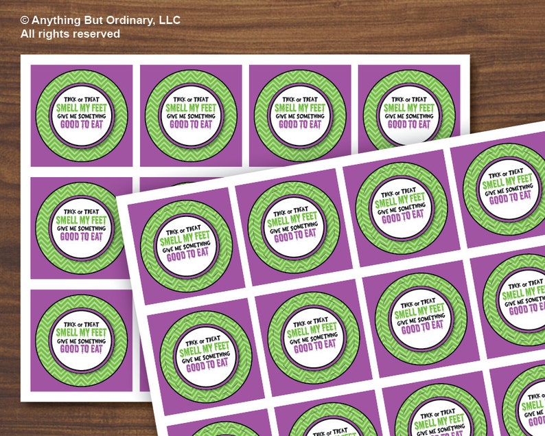 Trick or Treat Printable Halloween Gift Tags Editable Labels | Etsy