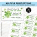 EDITABLE Four Leaf Clover Tags | Printable Lucky Clover Favor Tags ...