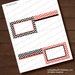 Editable Black and Red Chevron Tent Cards, Folded Buffet Cards ...